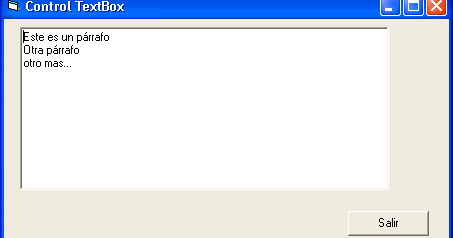 programacion (orientada a objetos): TextBox - Cajas de texto