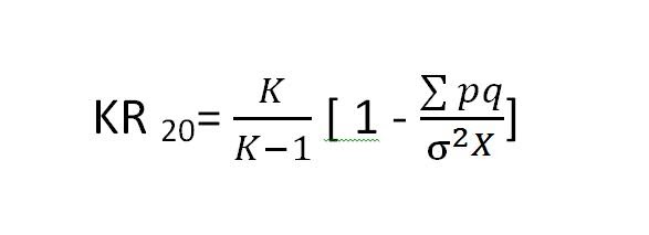 Kuder-Richardson Formula 20