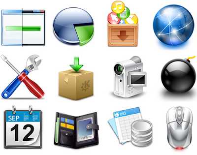 Theme Styles: Free Crystal Icon Set