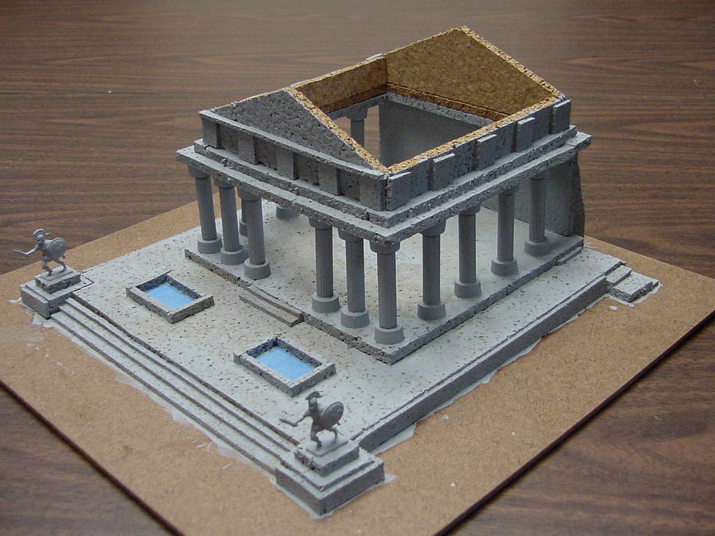 Din of Battle: Making a 15mm Greek Temple