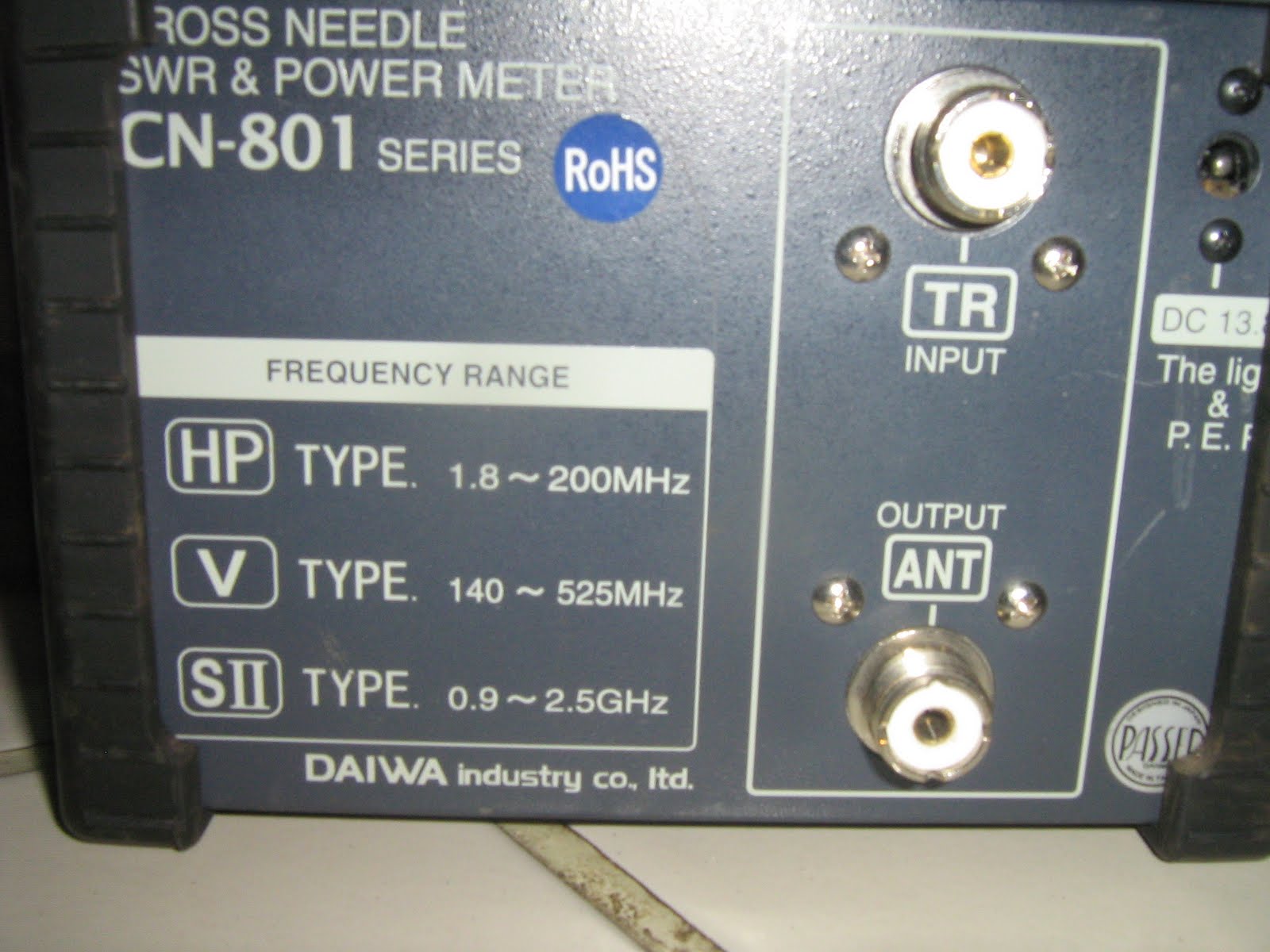 TX Radio &TV: SWR&Power Meter Daiwa CN-801HP