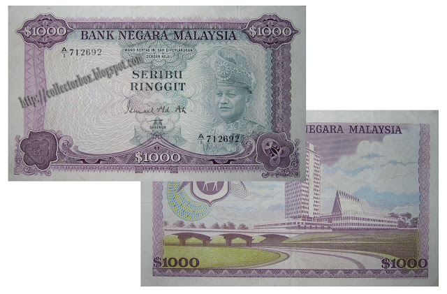 COLLECTORBOX - World banknotes and coins: Malaysian Banknote - RM1000 ...