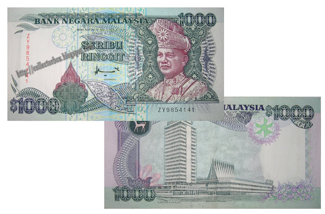 COLLECTORBOX - World banknotes and coins: Malaysian Banknote - RM1000 ...