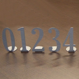 MargotMadison: Metal Table Numbers