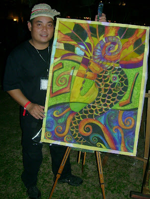 Hornbill Art Gallery: Jazz Festival - Batik Painting In Hot Demand!!