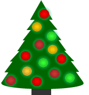 Free Cute Clipart: Christmas Tree Clipart Set