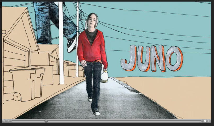Music in the opening credits of the film Juno.