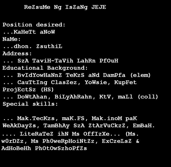 Kwatro Khanto: Jejemons: Jeje Monsters