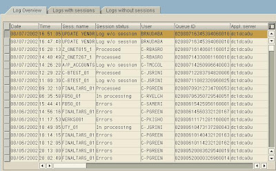SAP e-mory: SAP Batch input session SM35