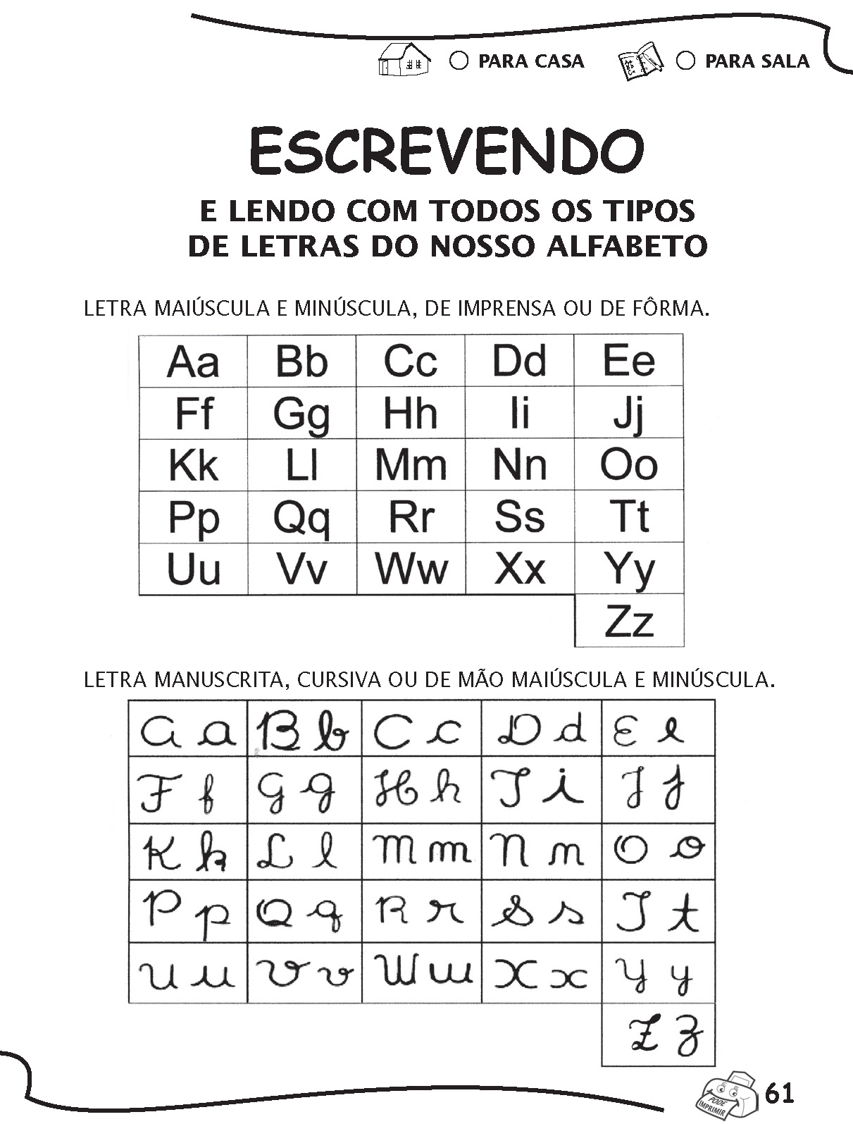 Atividades Letras Maiusculas E Minusculas - LIBRAIN