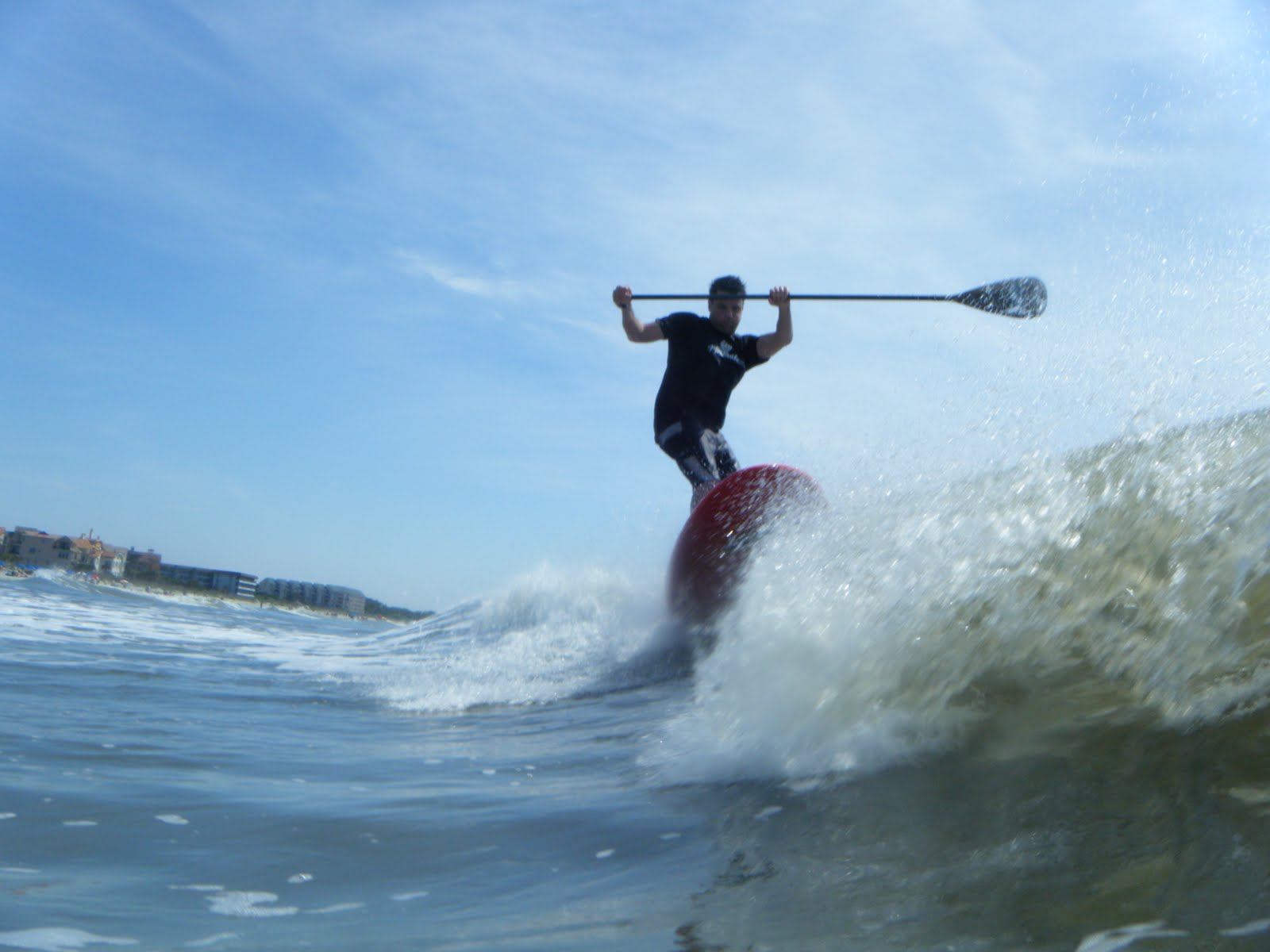 Atlantic Paddle Surfing: Fun little clean waves Tues