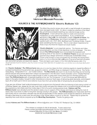 DOOMRYDERZ: Kalmex and the Riffmerchants 'Electric Bukkake'