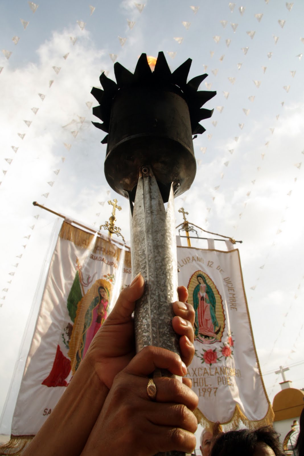 Imagenescomunicate: La Antorcha Guadalupana llego a la ciudad de Puebla