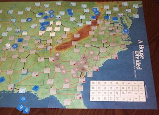 Map and Counters: GDW, A HOUSE DIVIDED (1981)
