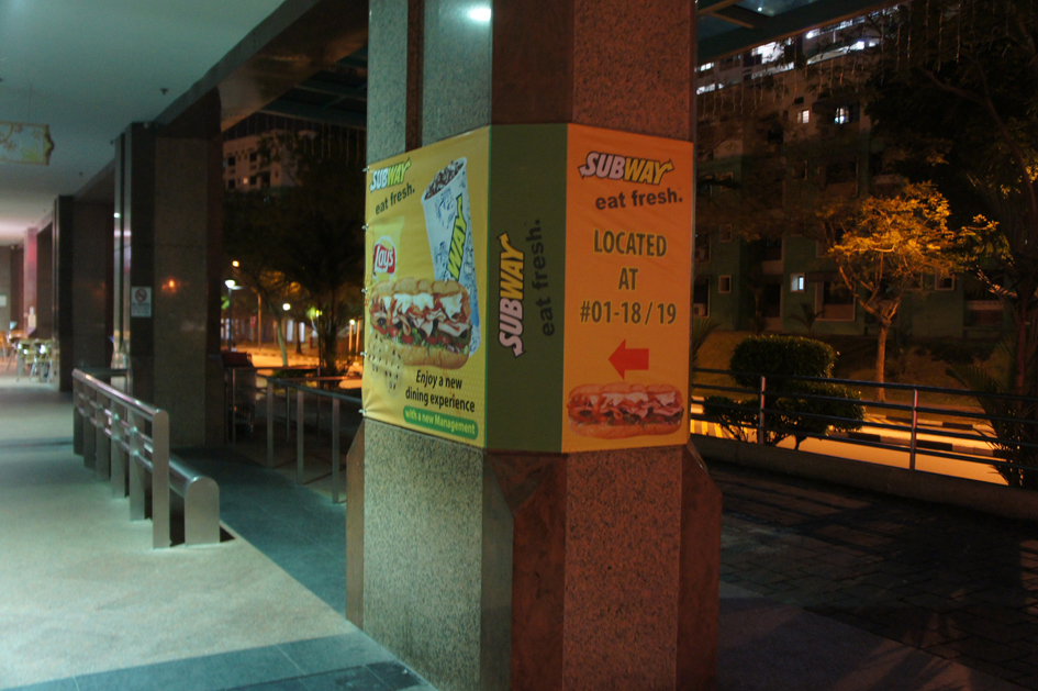 New Horizons - FlamezGraphics Portfolio: SubWay pillar wraps