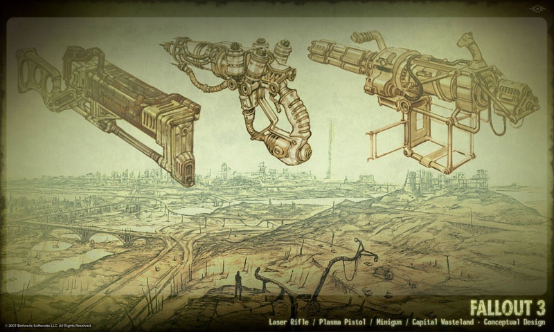 tardes de vicio: Concept Art de Fallout 3