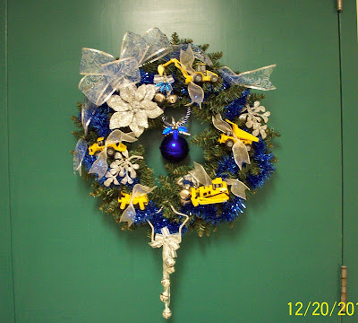 Retro Blog: Late entry for the CVH wreath decorating contest.