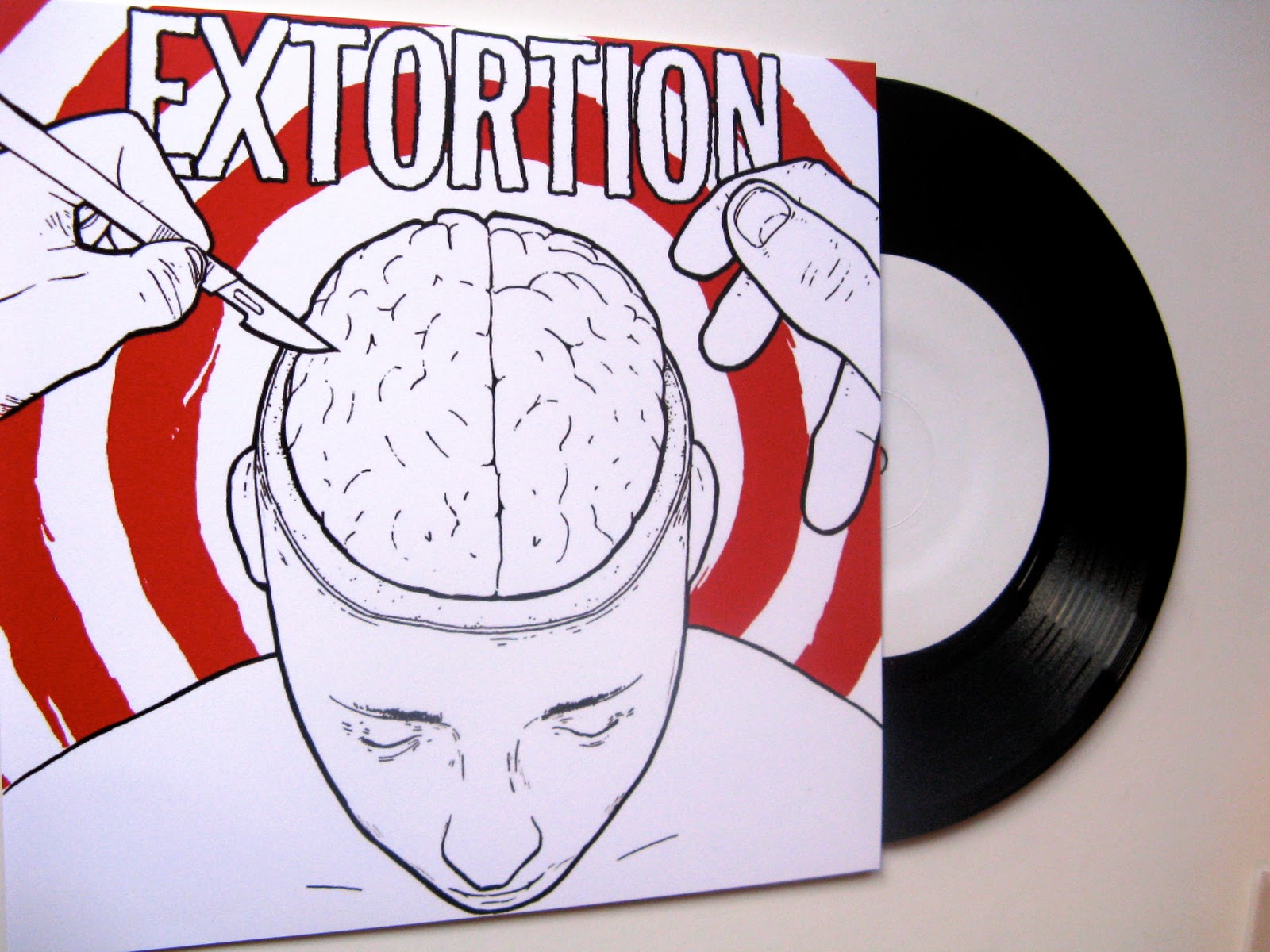 Vinyl Abuse: Extortion - Demo 7" (Launch Cover)