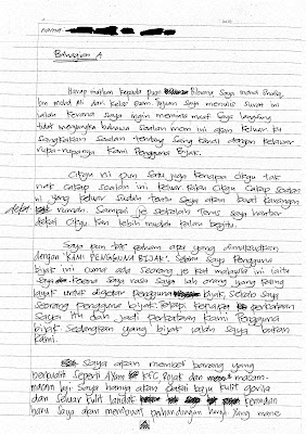 Fairy Mula Berceloteh: Karangan Form 5