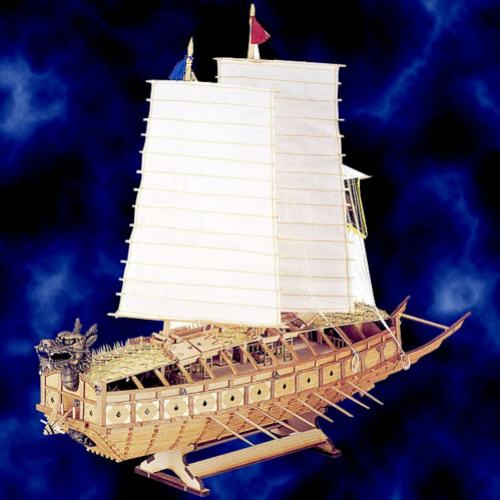 KoreaKit.com: [YM002]1/65 scale Turtle ship "Korean WarShip" Wood Model Kit