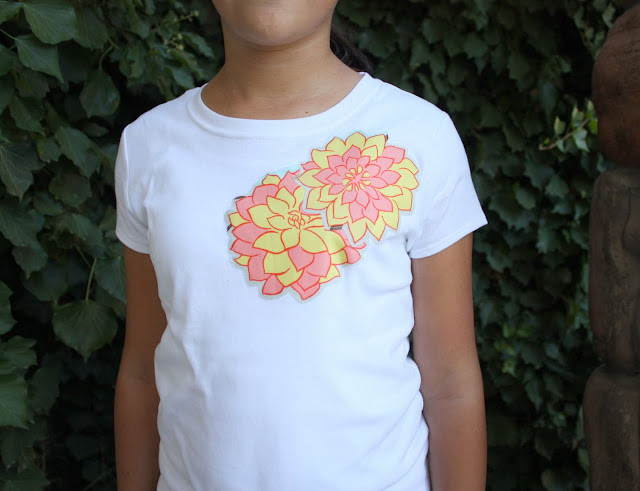 Easy Applique T-shirt - Diary of a Quilter - a quilt blog