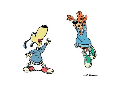 Royce Character Design: Moxie and Sparx, from Hoop Dogs