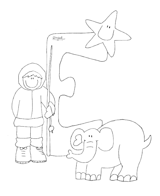 La letra e con dibujos - Imagui