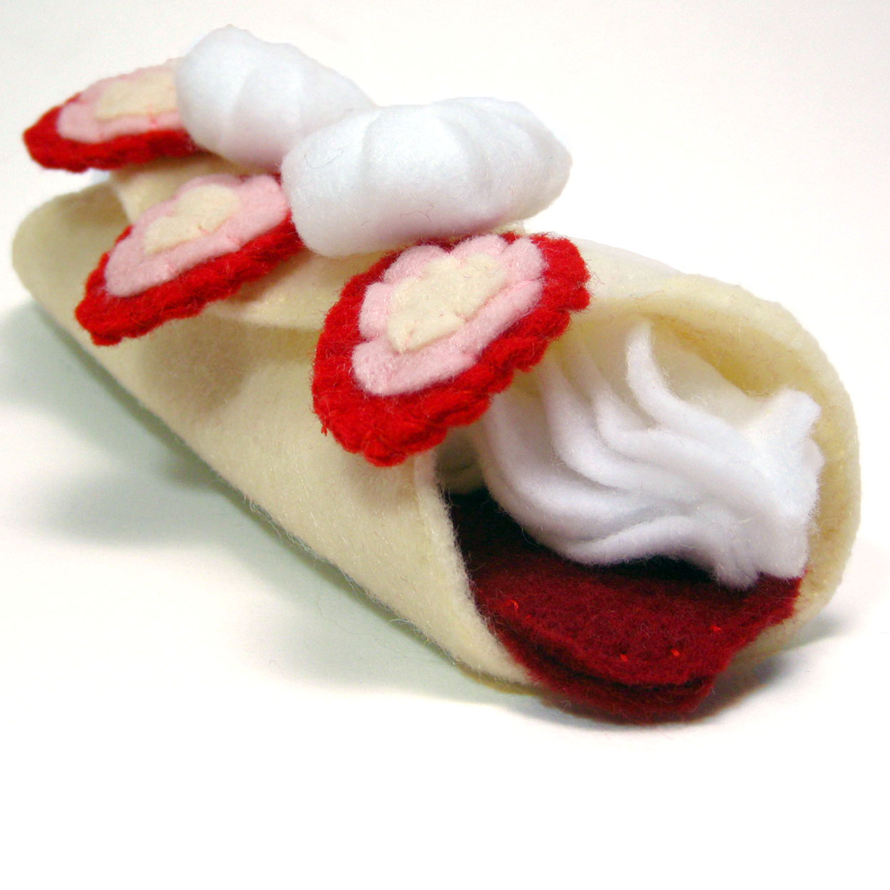 Bug Bites Play Food: Strawberry Crepes Felt Play Food Set