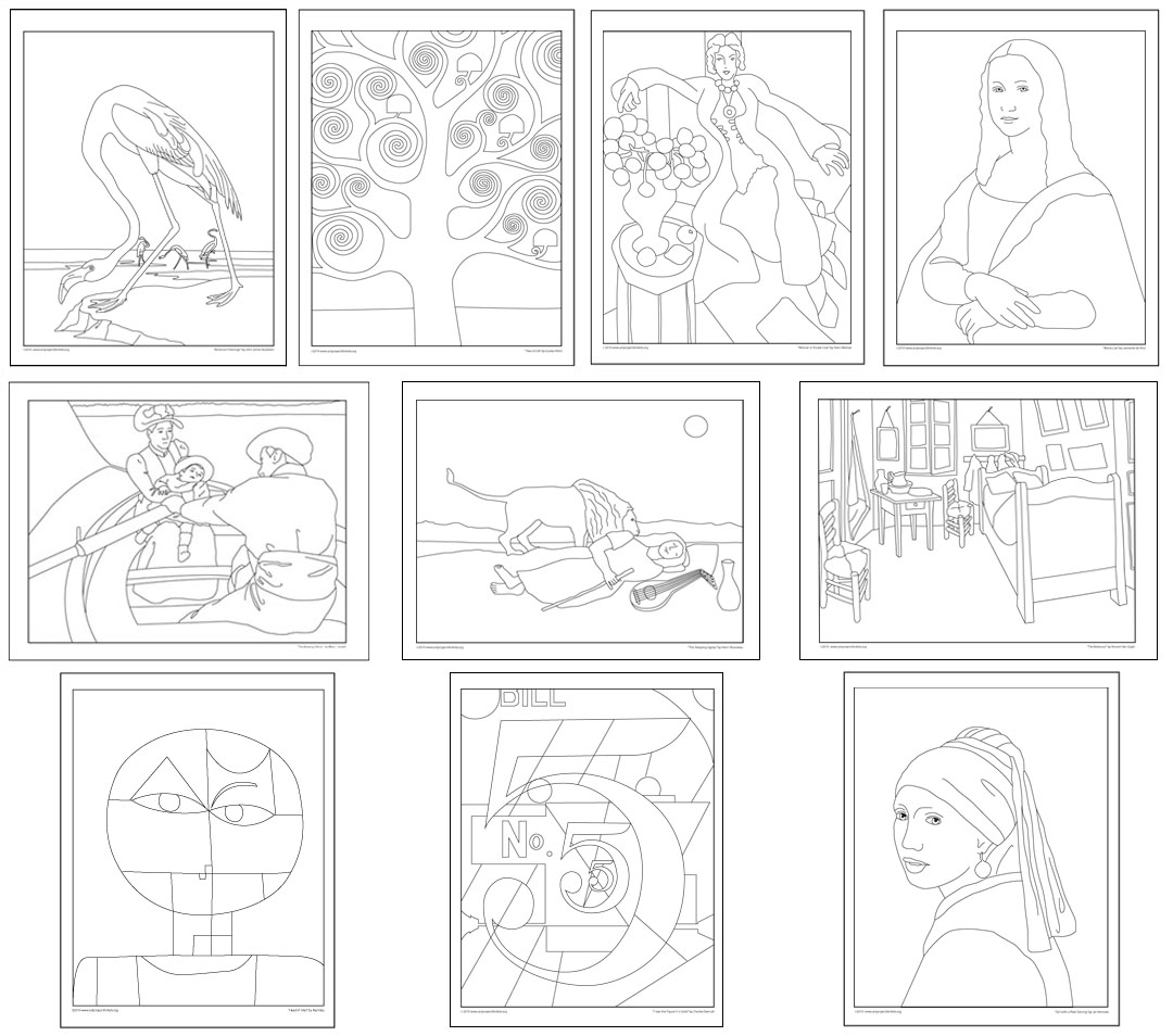 Masterpiece Coloring Book 1 ~ Art ProjectsArt Projects for Kid