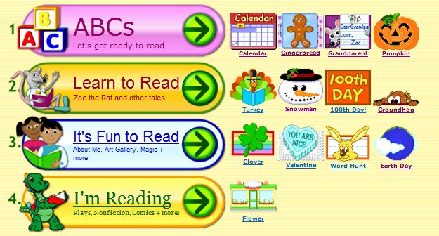 Kitchen Table: Starfall.com