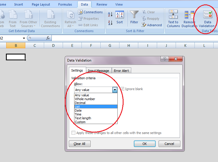 Motley Pot: How to make a cell into a Drop-down combo-box in MS-Excel ...