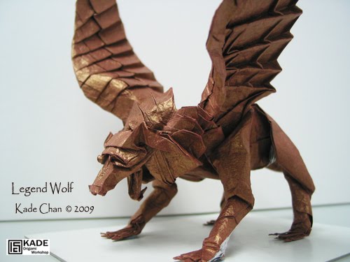 Kade Chan Origami Blog 香港摺紙工作室 (日誌): Legend wolf & Sky Rider