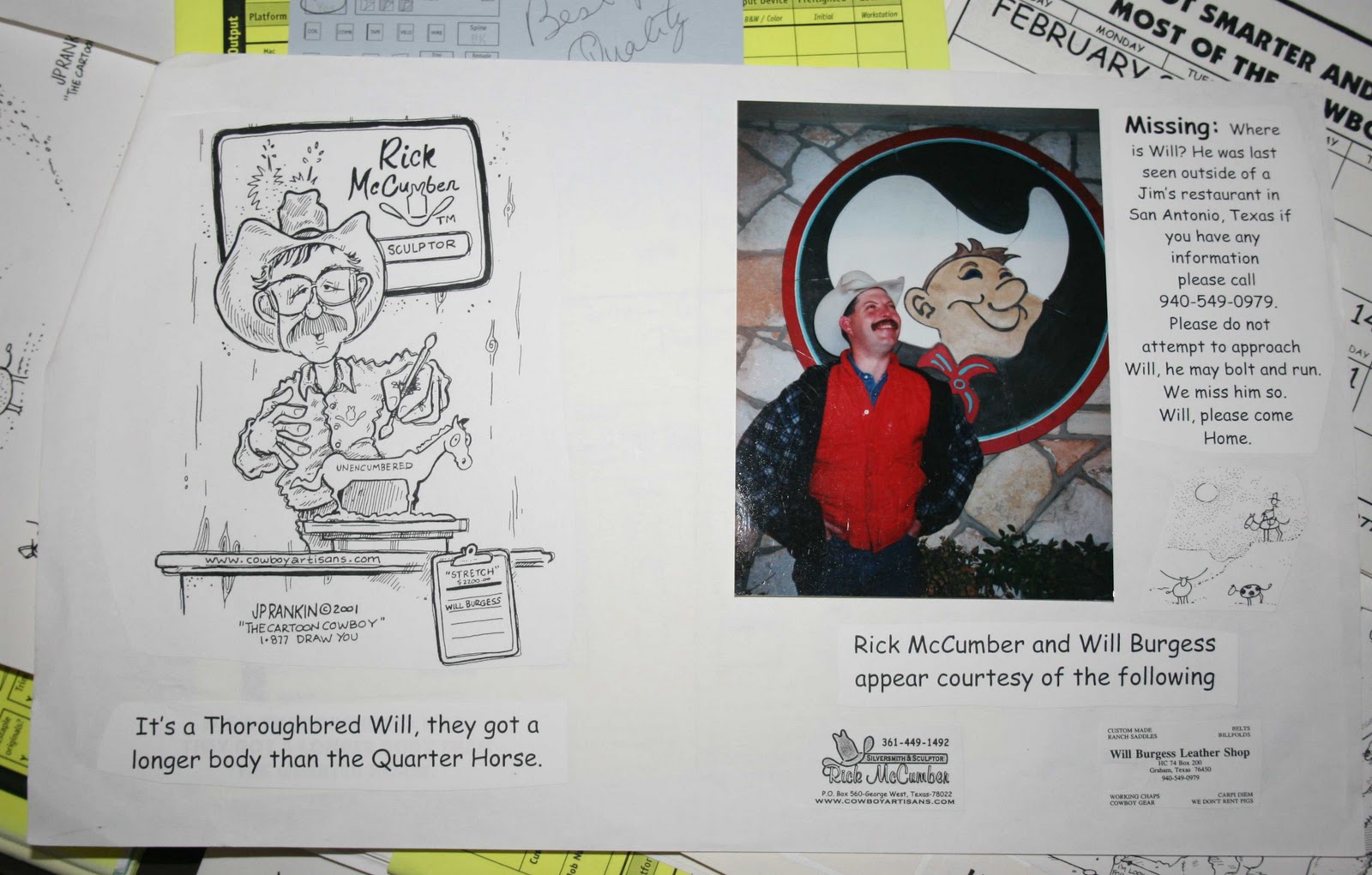 JP RANKIN “The Art of THE CARTOON COWBOY”: 1/23/11 - 1/30/11