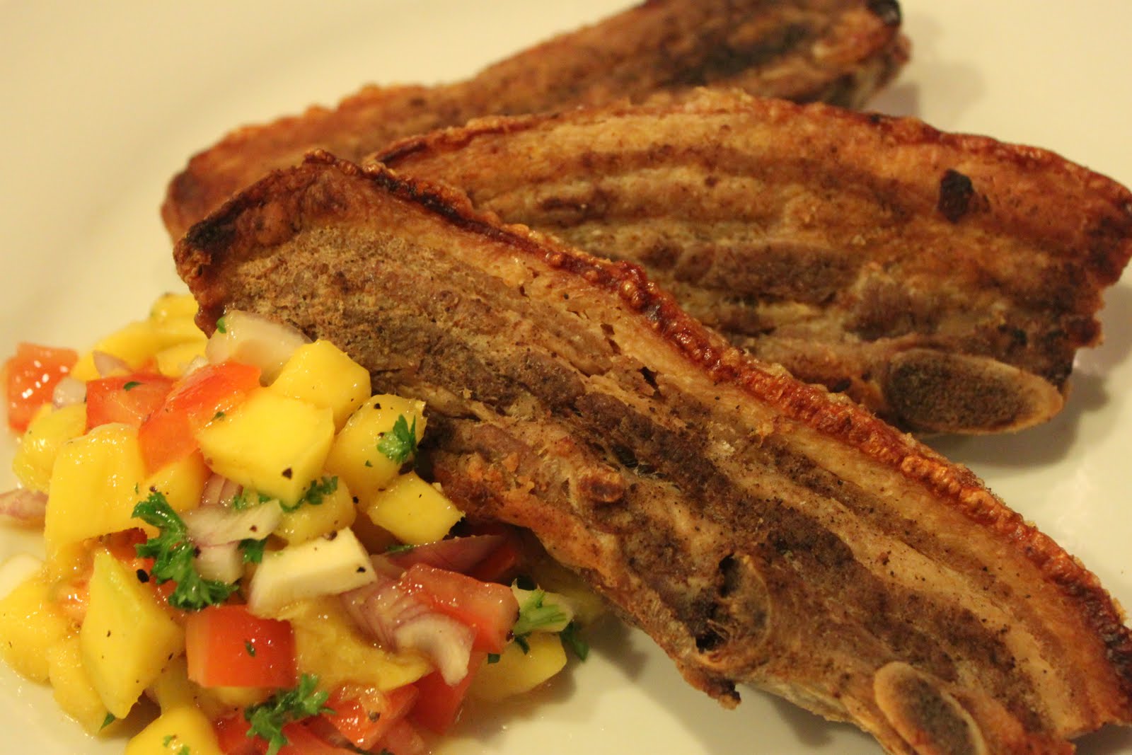 Elvis's Kitchen: Food Blog: Grilled Pork Liempo with Mango Salsa