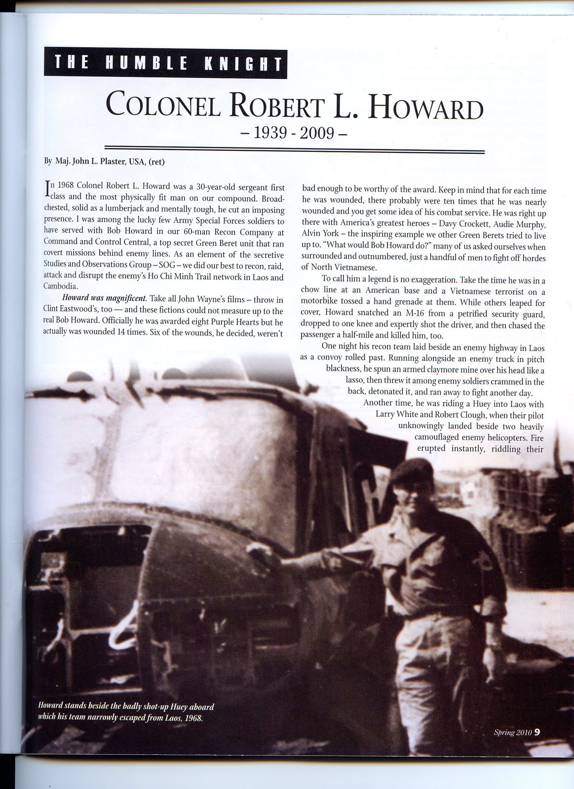 MACV-SOG / Special Operation Group: Colonel Robert L. Howard MOH / The Drop