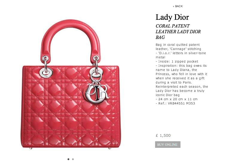 Question about Lady dior color | PurseForum