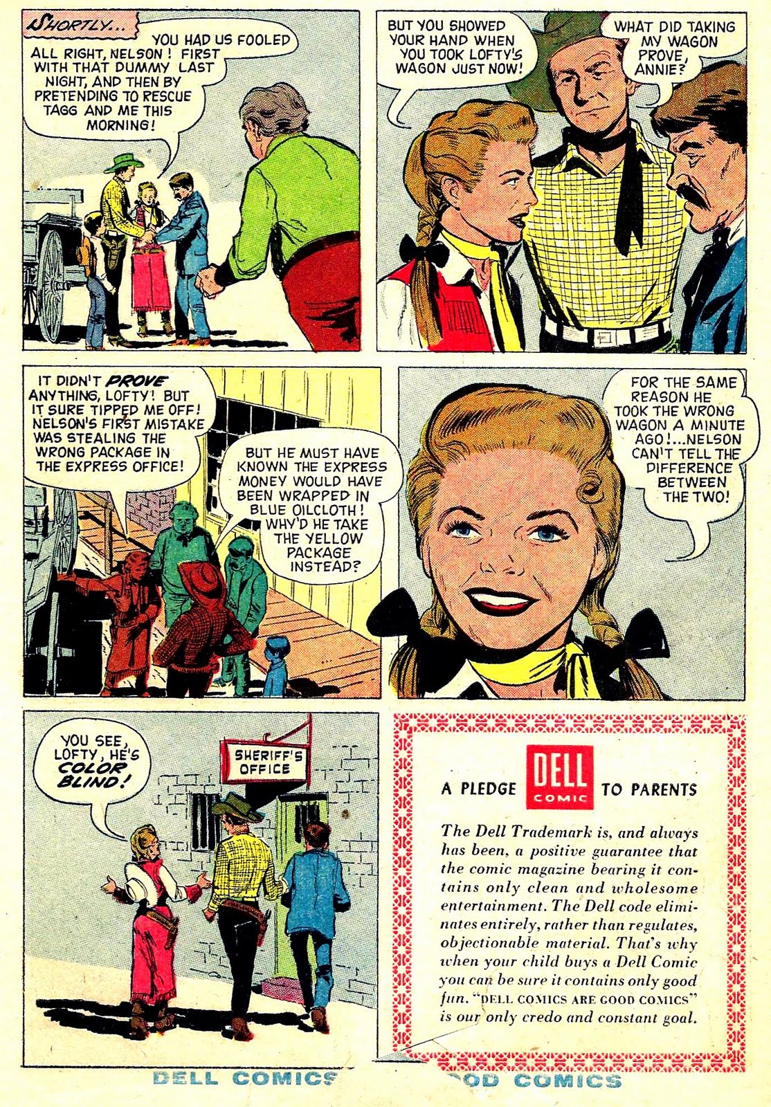 Once Upon A Time In The West In Comics: Pig-tailed Pistolera! Annie Oakley!