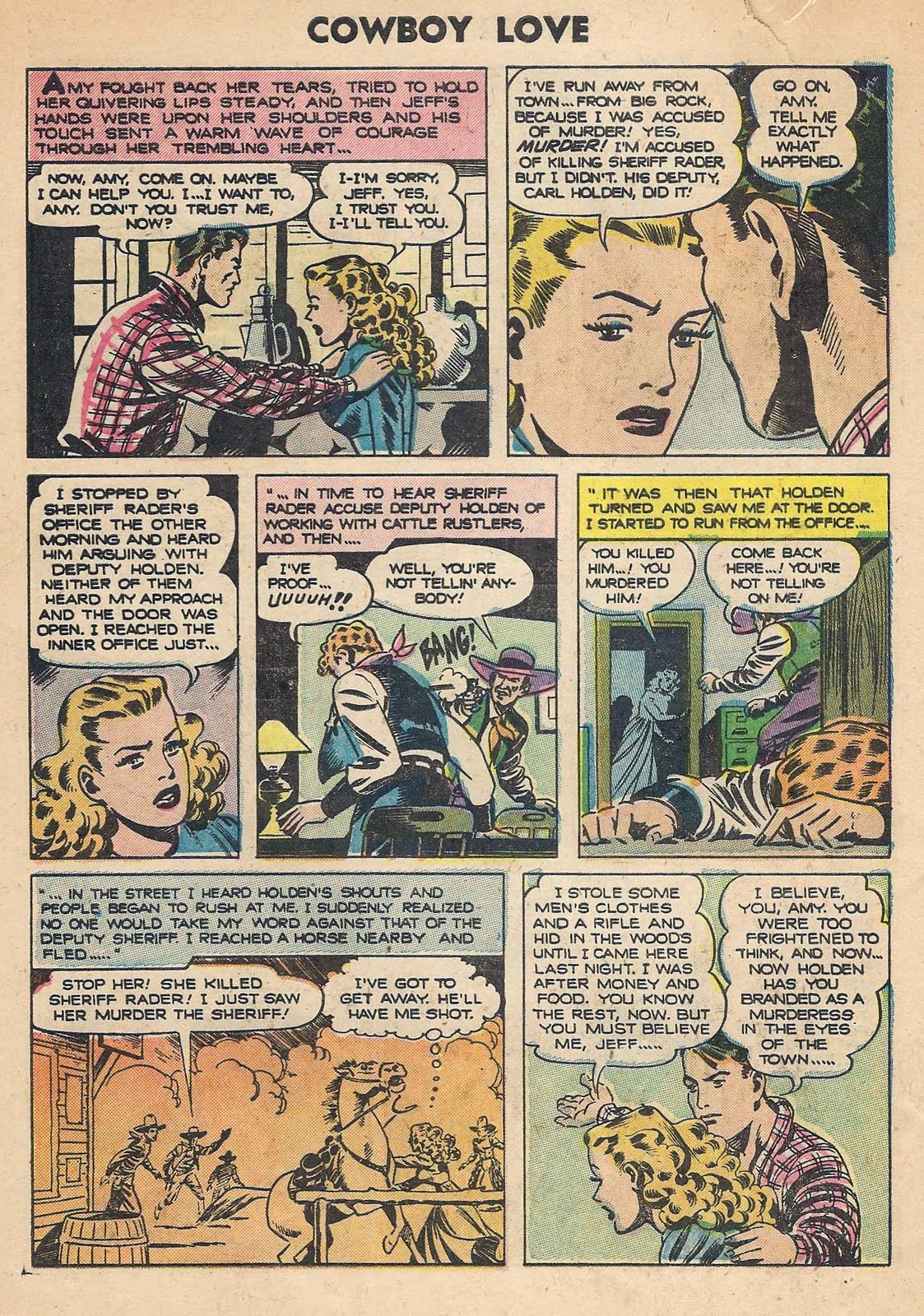 Once Upon A Time In The West In Comics: Outlaw Girl! - Cowboy Love #29