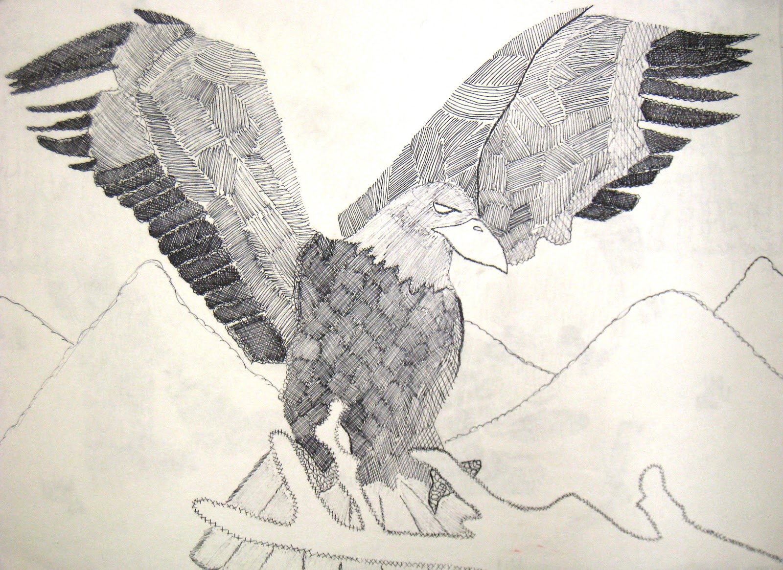 Dwight Englewood Visual Arts: 6th graders making Animal Texture Drawings...