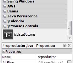 mouse: Crear componentes Swing Java con netbeans