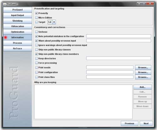 mouse: ProGuard ejemplo básico