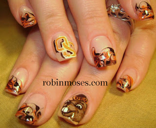 Nail Art by Robin Moses: oregon ducks nail art, oregon state beavers ...