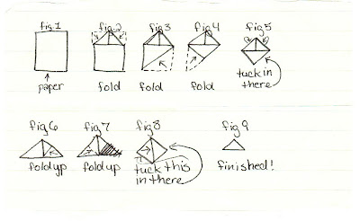 FM...er...ah: Notes from Junior High: How to fold a note for passing