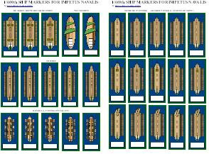 Hetairoi Wargames: Impetus Navalis ship markers
