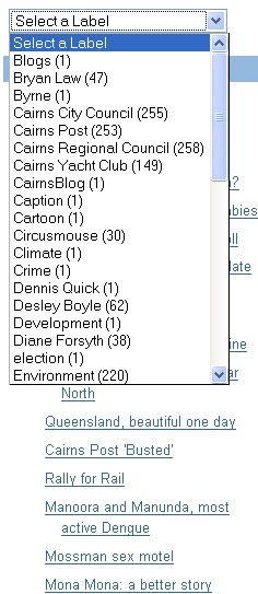 CairnsBlog.net: Labels added