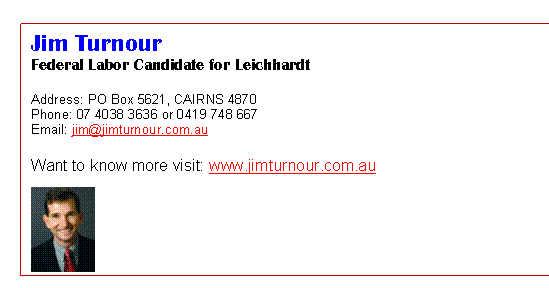 CairnsBlog.net: Colin says thanks to Jim