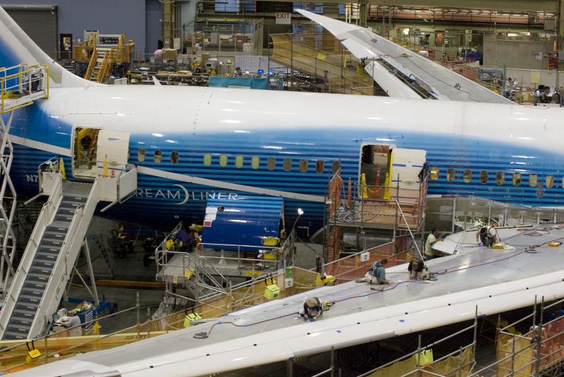 Boeing 787 Dreamliner: 787 Production line