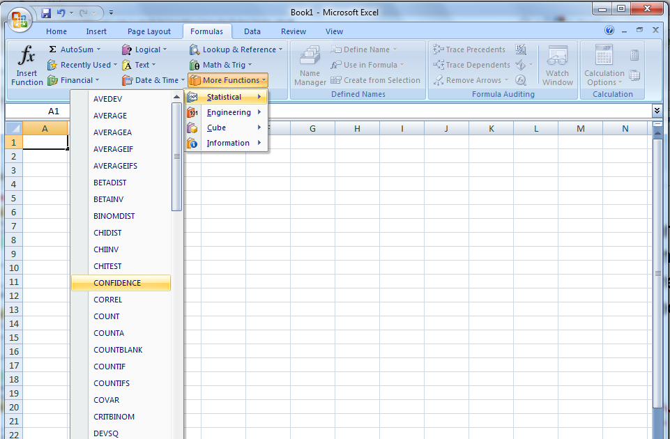 Help you with something?: Confidence Interval Using Excel.