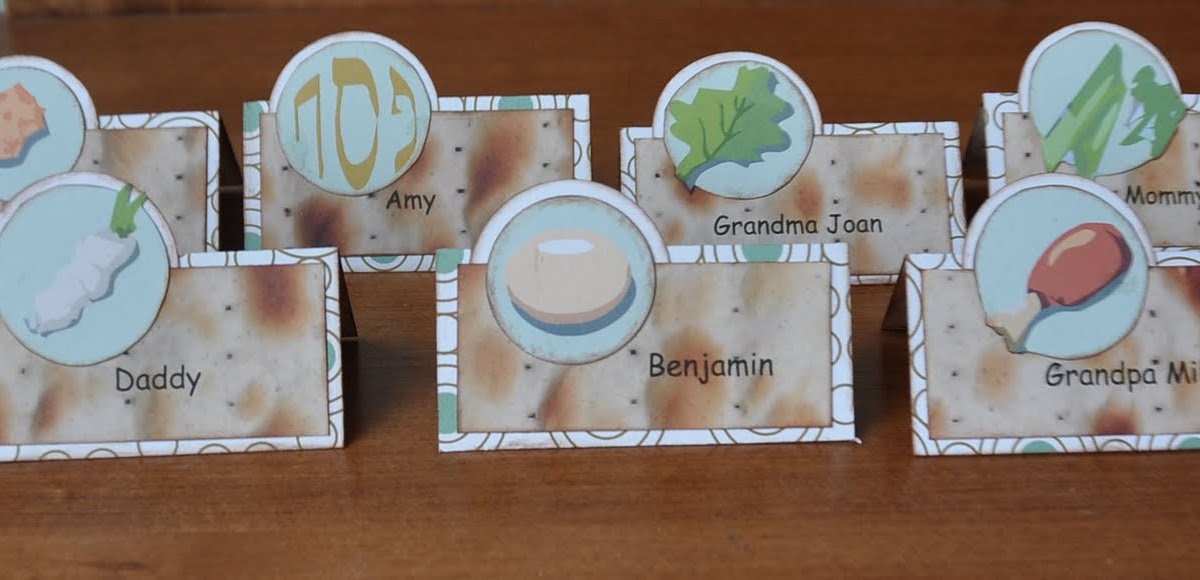 Crafting Jewish Style Passover Place Cards