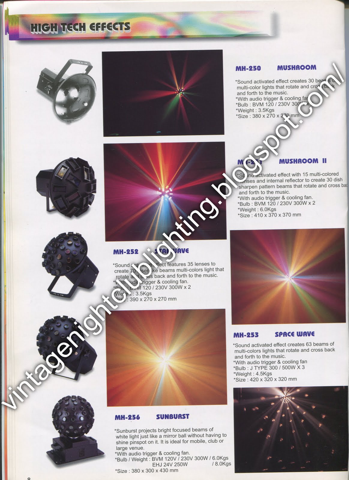 Vintage Night Club Lighting: Acme Lighting Catalogues